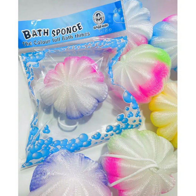 Jual Shower puff untuk mandi mini 35 gram | Shopee Indonesia