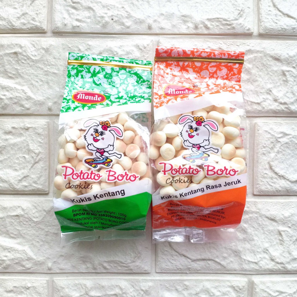Jual Monde Potato Boro Cookies Cookie Kukis Kentang Rasa Jeruk 100gr ...