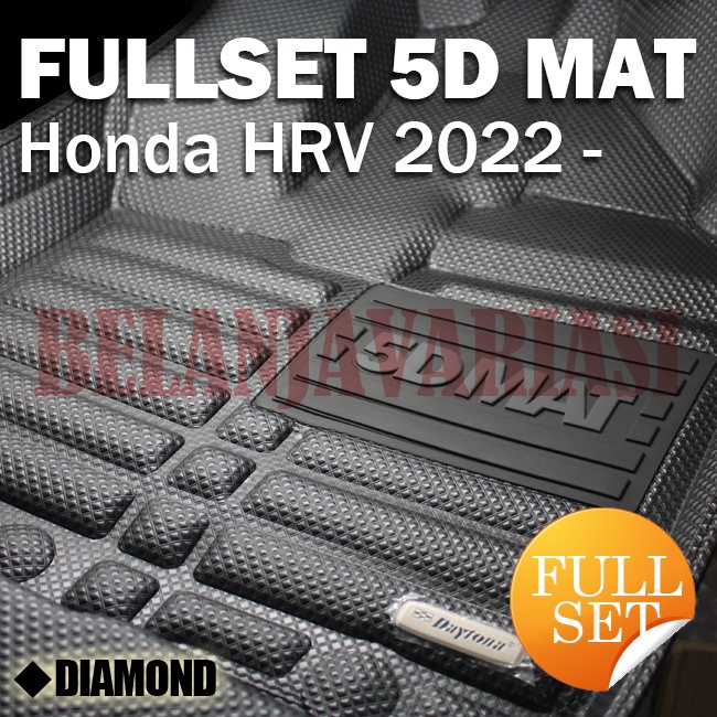 Jual FULLSET Karpet 5D Diamond Honda HRV 2022 Daytona | Shopee Indonesia