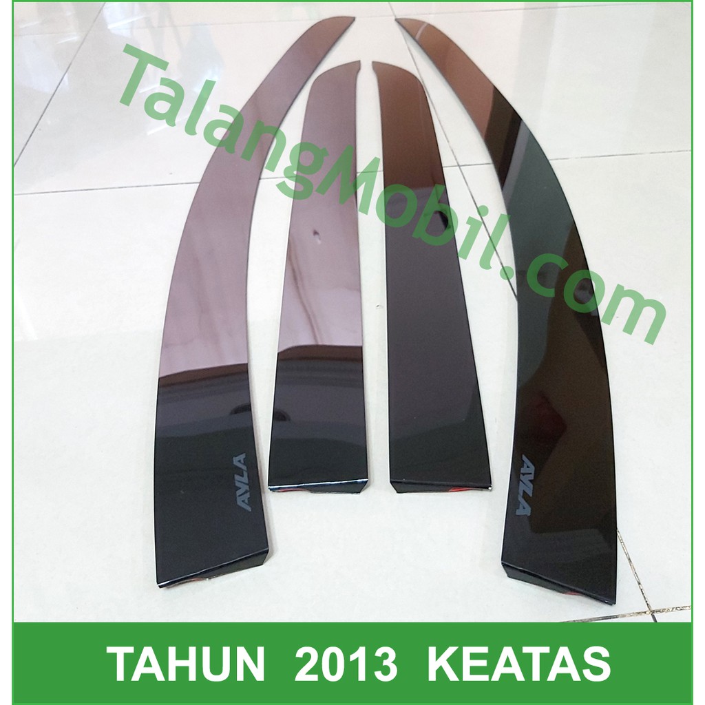 Jual Talang Air Mobil Daihatsu Ayla / Toyota Agya model slim rata datar flat perekat 3M thn 2013 ...
