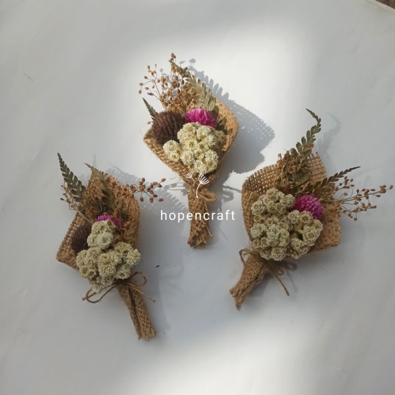 Jual Buket Bunga Kering Mini | Shopee Indonesia