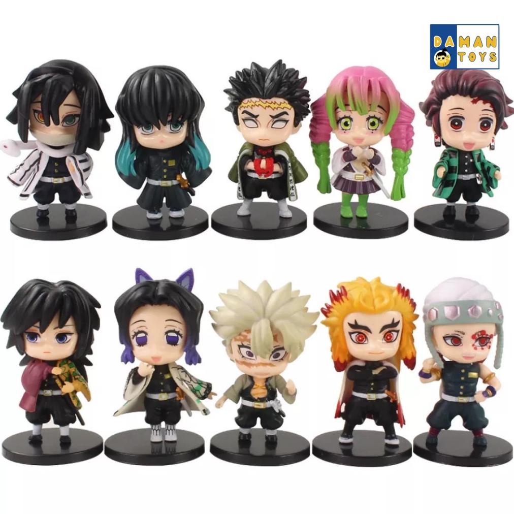 Jual Action Figure Kimetsu No Yaiba Set Gashapon Suwarasetai 1 / Demon Slayer Figure Chibi ...