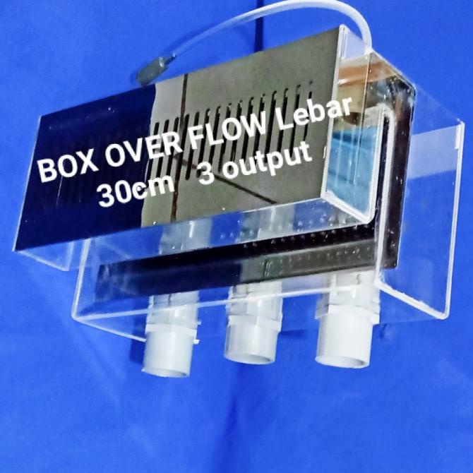 Jual BOX OVER FLOW Acrilik Lebar 30cm. 3 output | Shopee Indonesia