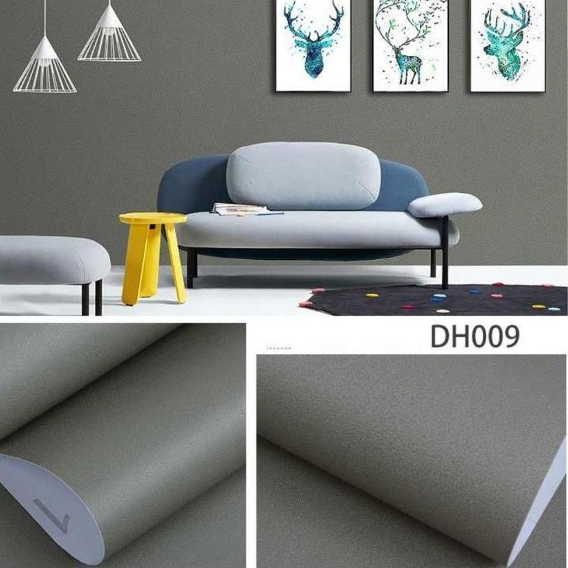 Jual [READY JKT] Wallpaper Sticker Dinding Polos Abu Panjang 10Meter x ...