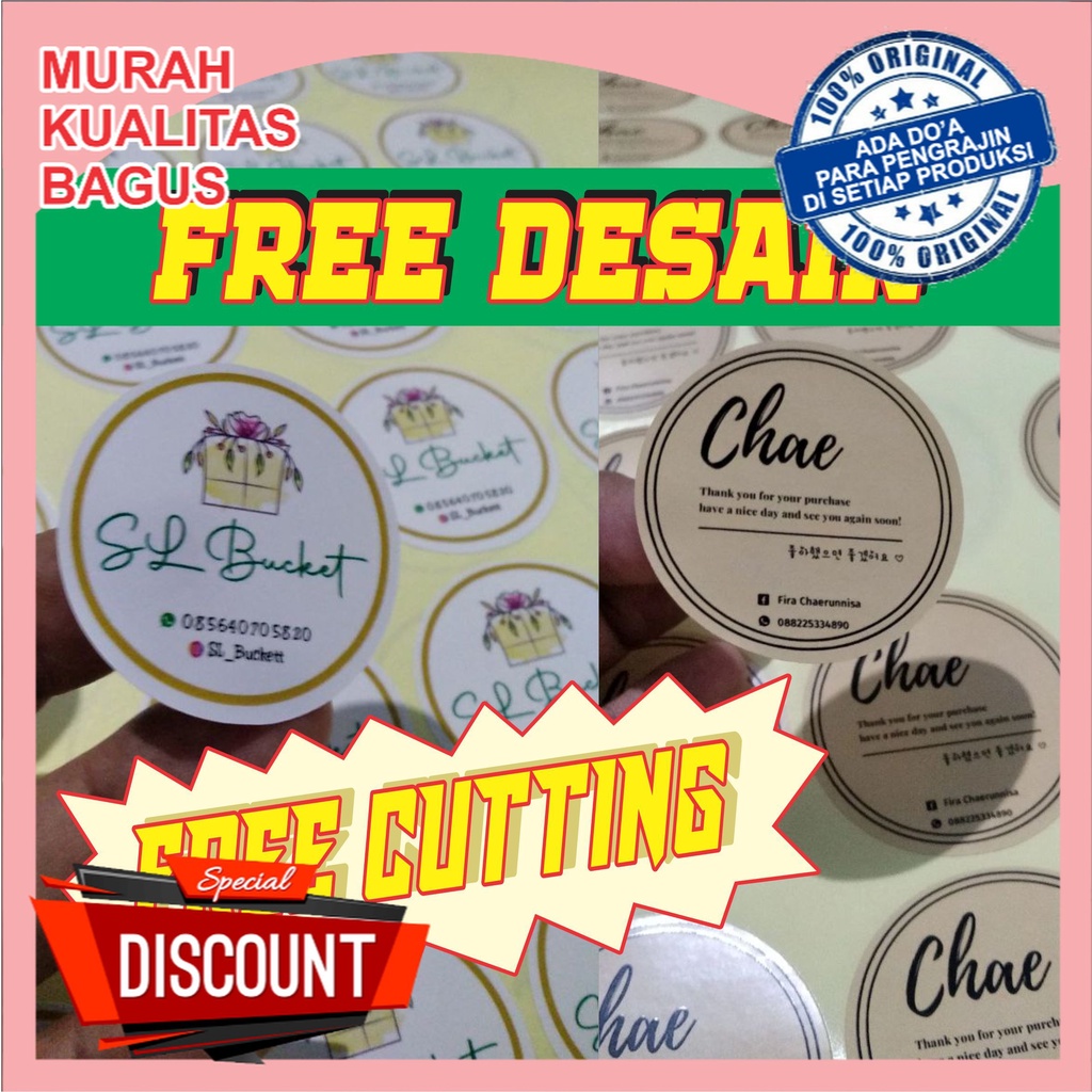 Jual DESAIN FREE CETAK STIKER LOGO MAKANAN LABEL MAKANAN DESAIN LOGO ...