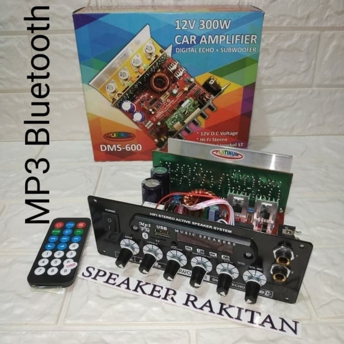Jual Kit power speaker aktif 300 watts Dms 600 bluetooth 12v car amplifier | Shopee Indonesia