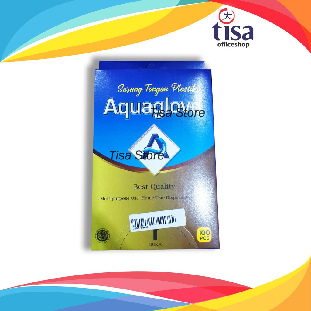 Jual Sarung Tangan Plastik Aquaglove isi 100 pcs | Shopee Indonesia