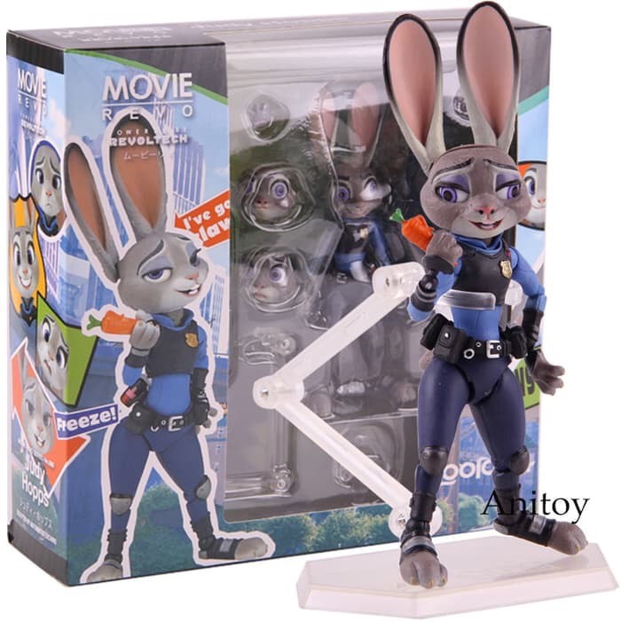 Jual Revoltech Judy Hopps Juddy Zootopia Rabbit Cop Police Figure ...