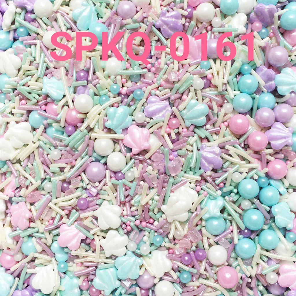 Jual SPKQ-0161 Sprinkles sprinkle sprinkel 250gr kerang warna pastel ...
