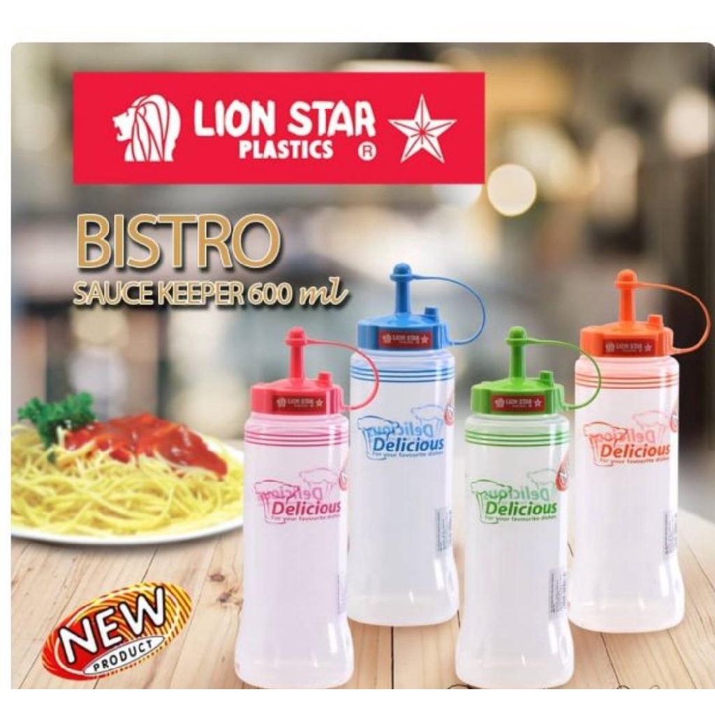 Jual BOTOL SAOS DELICIOUS 600 ML / BOTOL KECAP PLASTIK LION STAR ...
