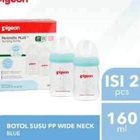 Jual Pigeon Wide neck 160ml Nipple Peristaltic Plus isi 1 isi 2 Pigeon Nursing bottle Newborn ...