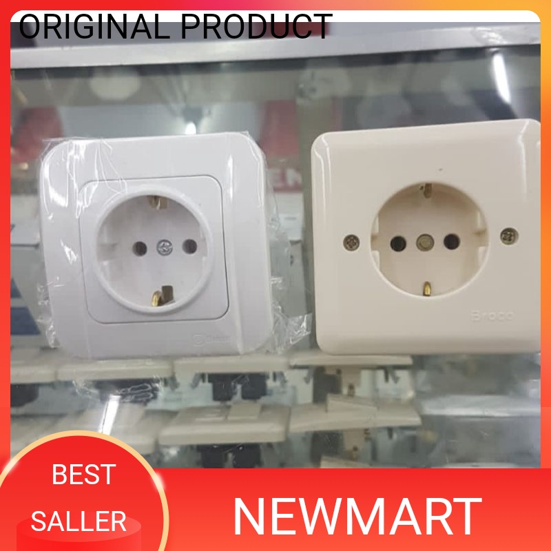 Jual Broco Stop Kontak Listrik Dinding | Shopee Indonesia