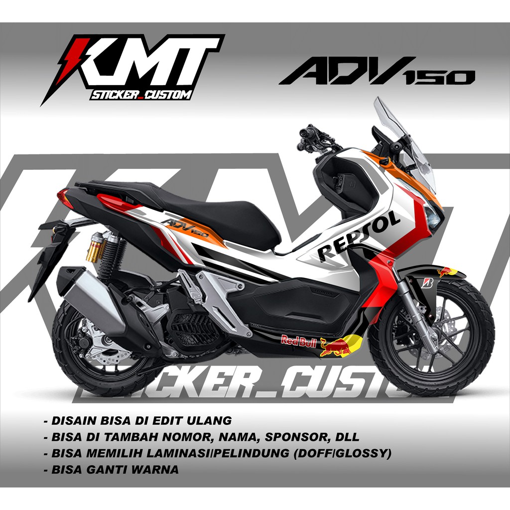 Jual Decal sticker stiker honda adv 150 disain repsol honda FULLBODY ...