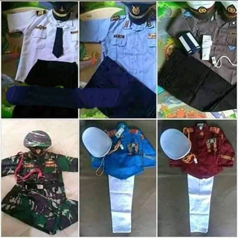Jual Seragam pocil pilot , TNI ad TNI AU Baju pocil cewe cowo lengkap ...