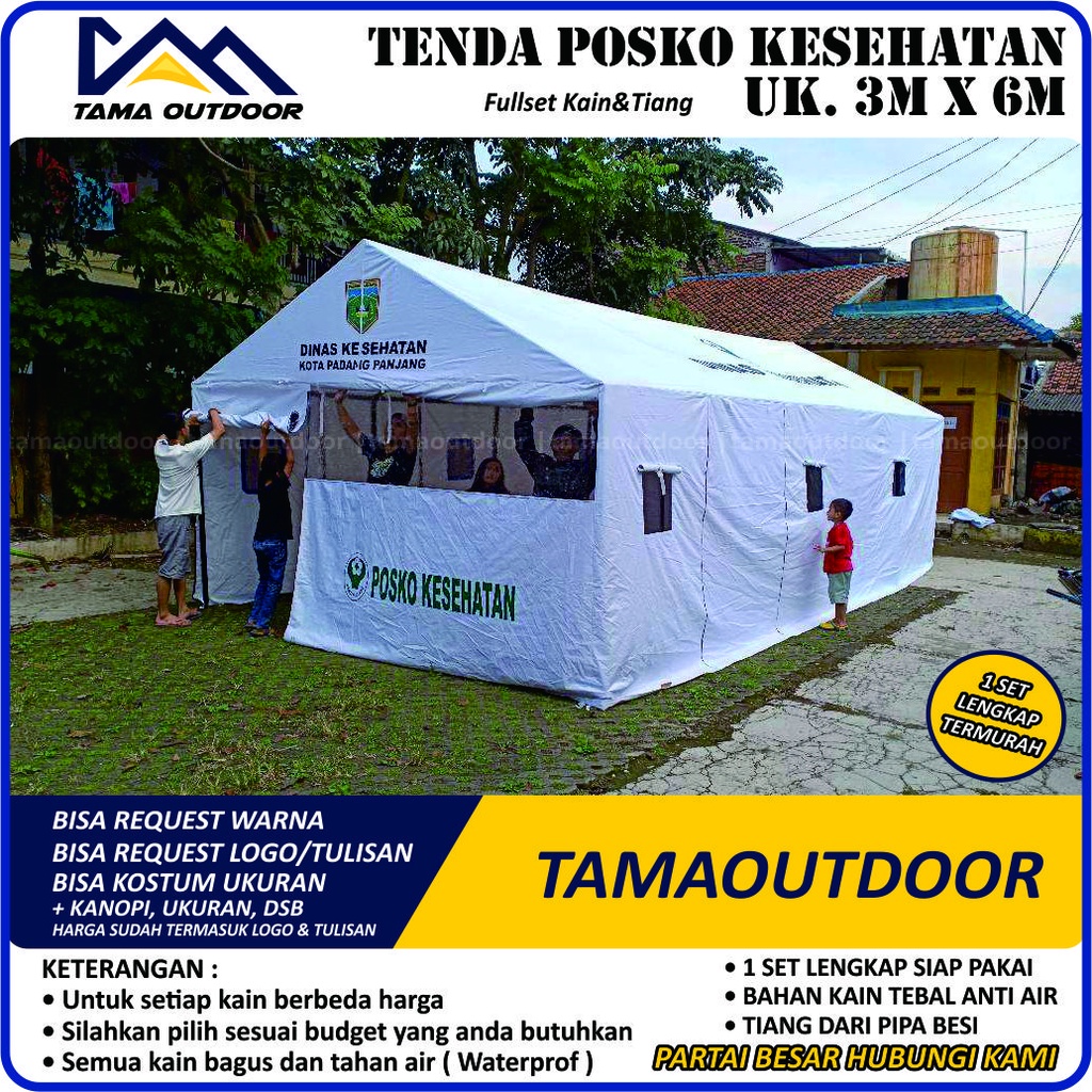 Jual Tenda posko keluarga - Uk. 3x4x3 Peleton Regu Komando serbaguna ...