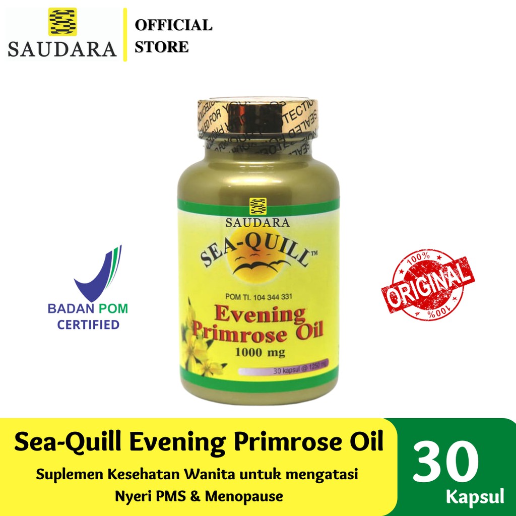 Jual Sea-Quill Evening Primrose Oil 1000 Mg (30 Kapsul) | Shopee Indonesia
