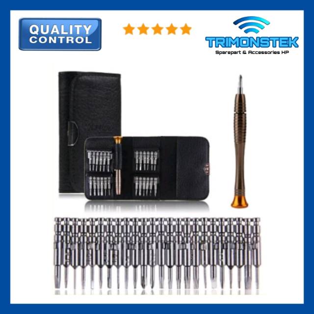Jual Obeng Set Reparasi 25 in 1 Tool Kit for Repair Elektronik Handphone Laptop Camera | Shopee ...