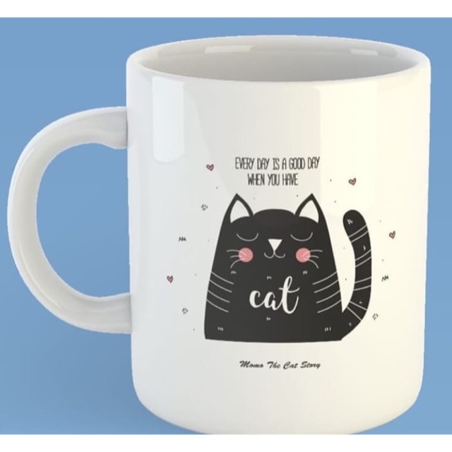 Jual MUG lucu dengan desain kucing -MUG Custom -MUG sesuai katalog ...
