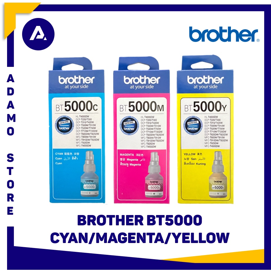 Jual Tinta Brother BT 5000 BT5000 Cyan Magenta Yellow Original | Shopee Indonesia