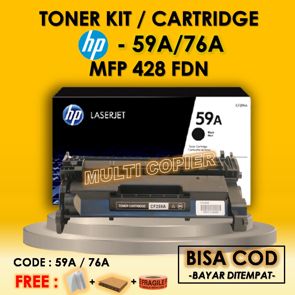 Jual Toner Cartridge Printer HP 59A 76A Black Original Laserjet CF259A ...