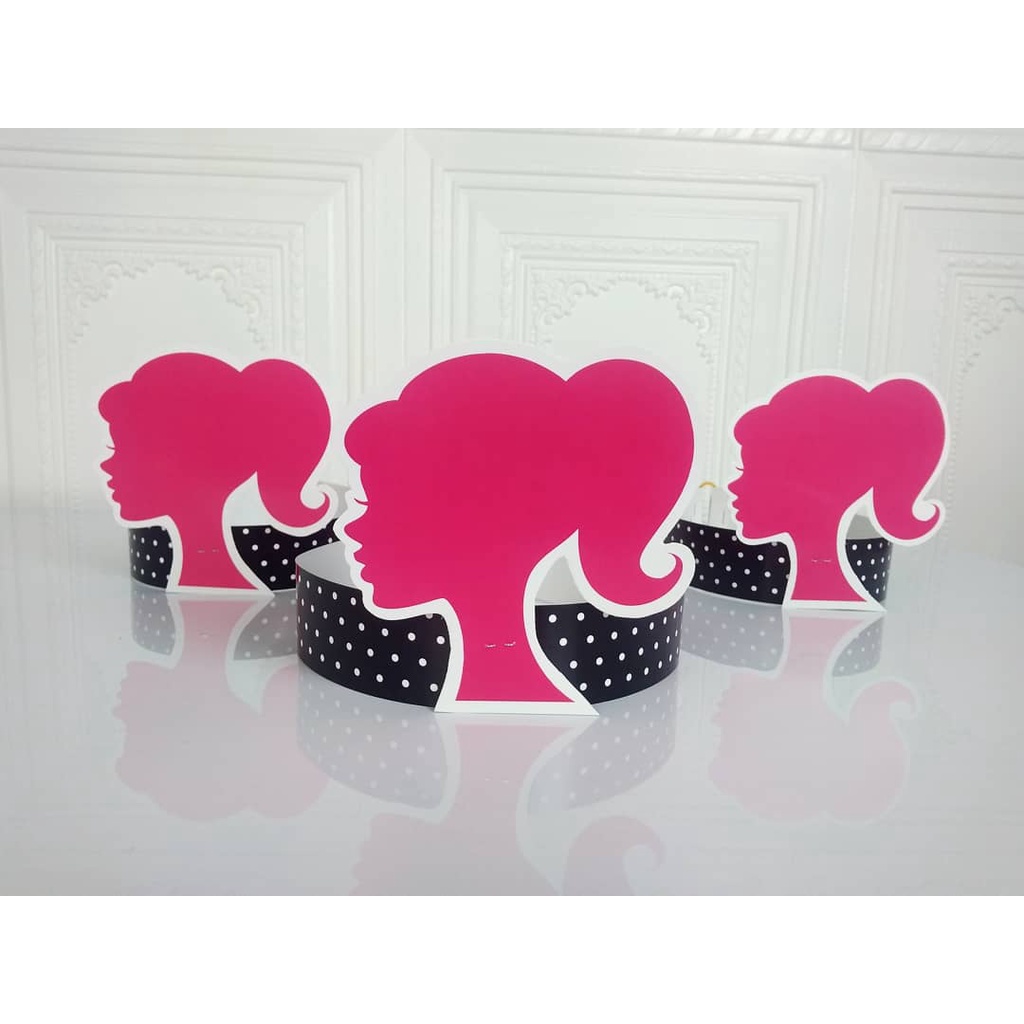Jual topi melingkar barbie / topi melingkar angka barbie / topi ulang ...