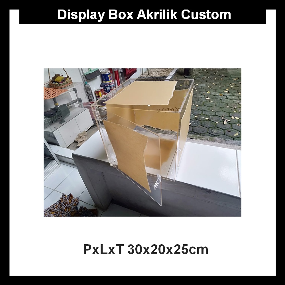 Jual Display Box Akrilik Custom PxLxT 30x20x25cm | Shopee Indonesia