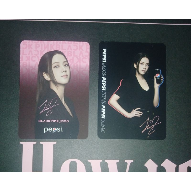 Jual Blackpink pepsi photocard jisoo ver1 & ver2 official | Shopee ...