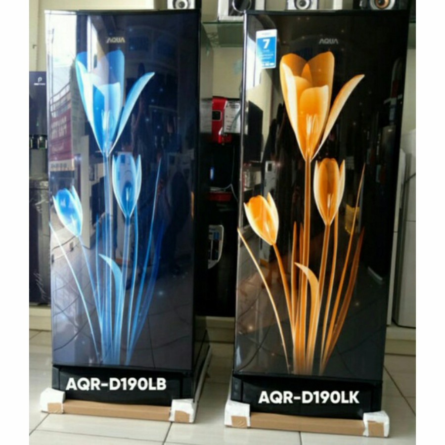 Jual Aqua Kulkas 1 pintu Kulkas Gambar Bunga Tulip AQR 190 Low Watt ...