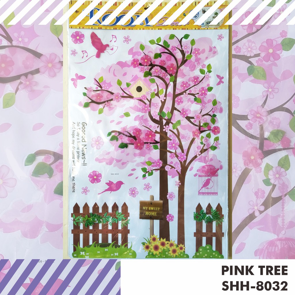 Jual WALLSTICKER GARDEN TREE / STIKER DINDING BAMBU POHON TAMAN HIJAU ...