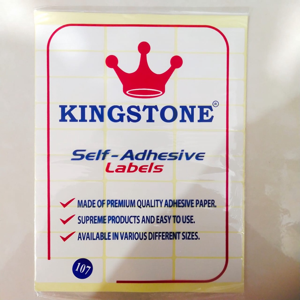 Jual Label Harga KINGSTONE NO. 107 Sticker Self Adhesive Lables ...
