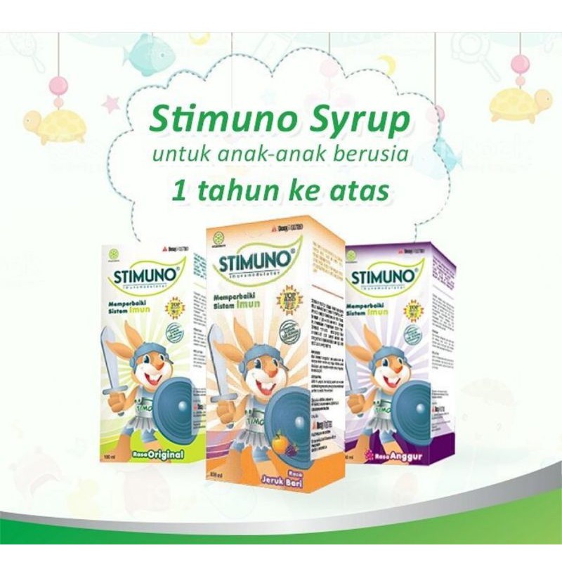 Jual Stimuno Syrup 60ml & 100ml Rasa Original, Jeruk dan Anggur ...
