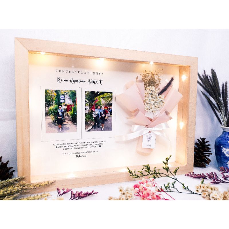 Jual 3D Flower Frame - Frame Kayu Jati Belanda | Shopee Indonesia