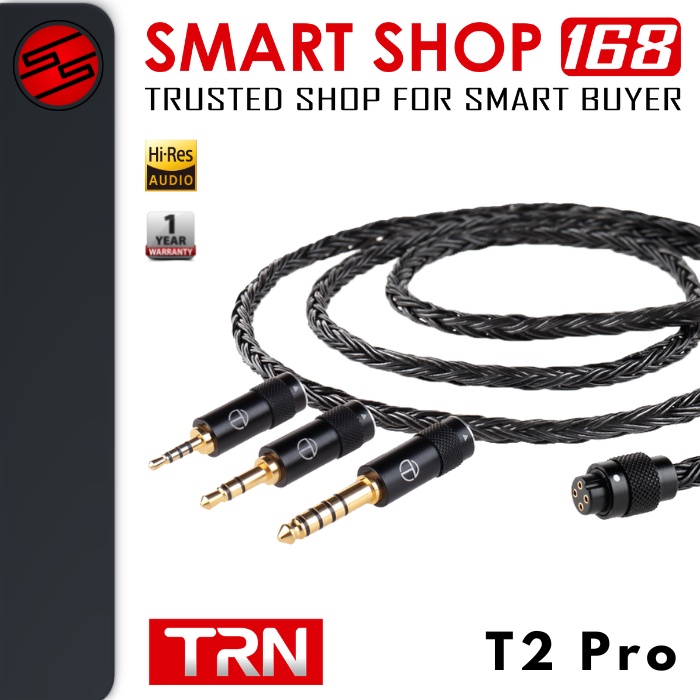 Jual TRN T2 Pro 16 Core Silver Plated Copper Upgrade Earphone Cable EZ Swap | Shopee Indonesia