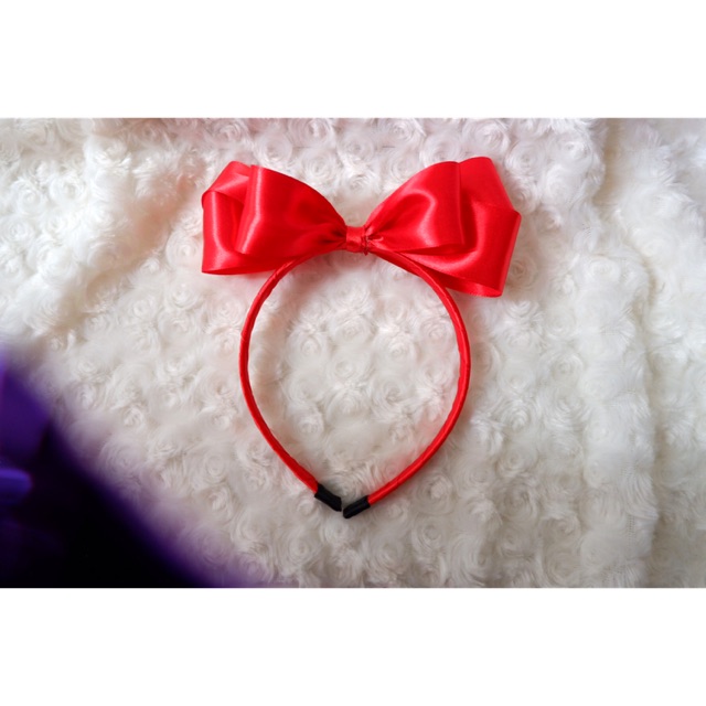 Jual Bando snow white pita satin standing aneka warna / READY Selalu ...