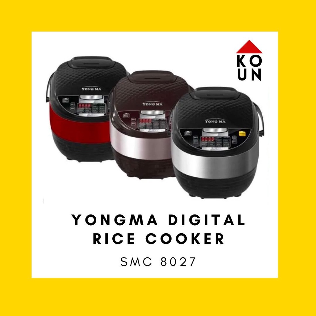 Jual (COD READY) Rice Cooker Yong Ma SMC 8027 / Magic Com Yongma SMC 8027 / Penanak Nasi Digital ...