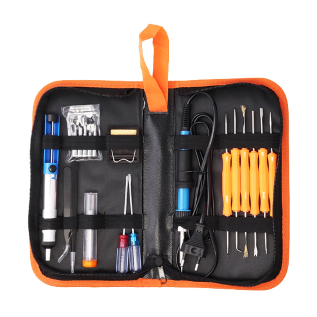Jual Solder Listrik Set Lengkap 60 Watt adjustable temperature mata solder penyedot timah ...
