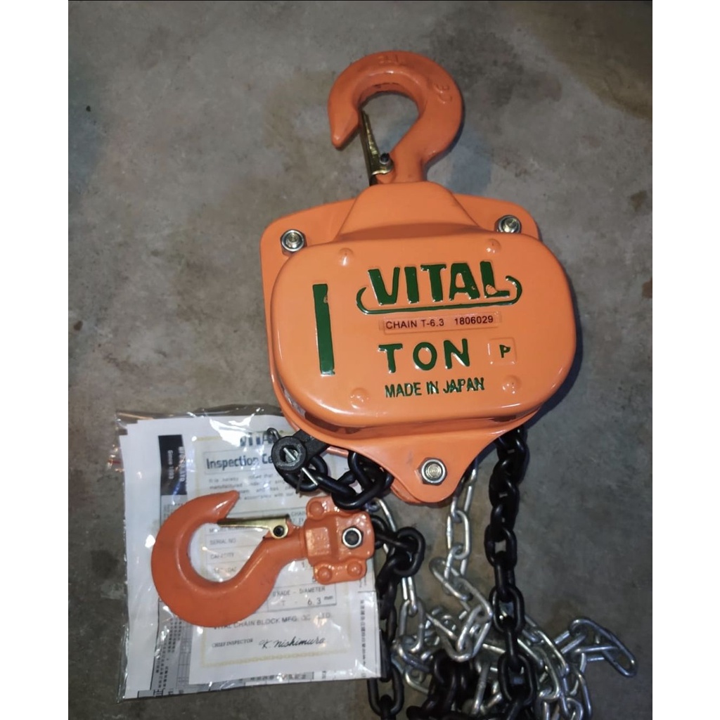 Jual (SMG) chainblock takel vital kerekan manual katrol 1 ton x 3 meter ...