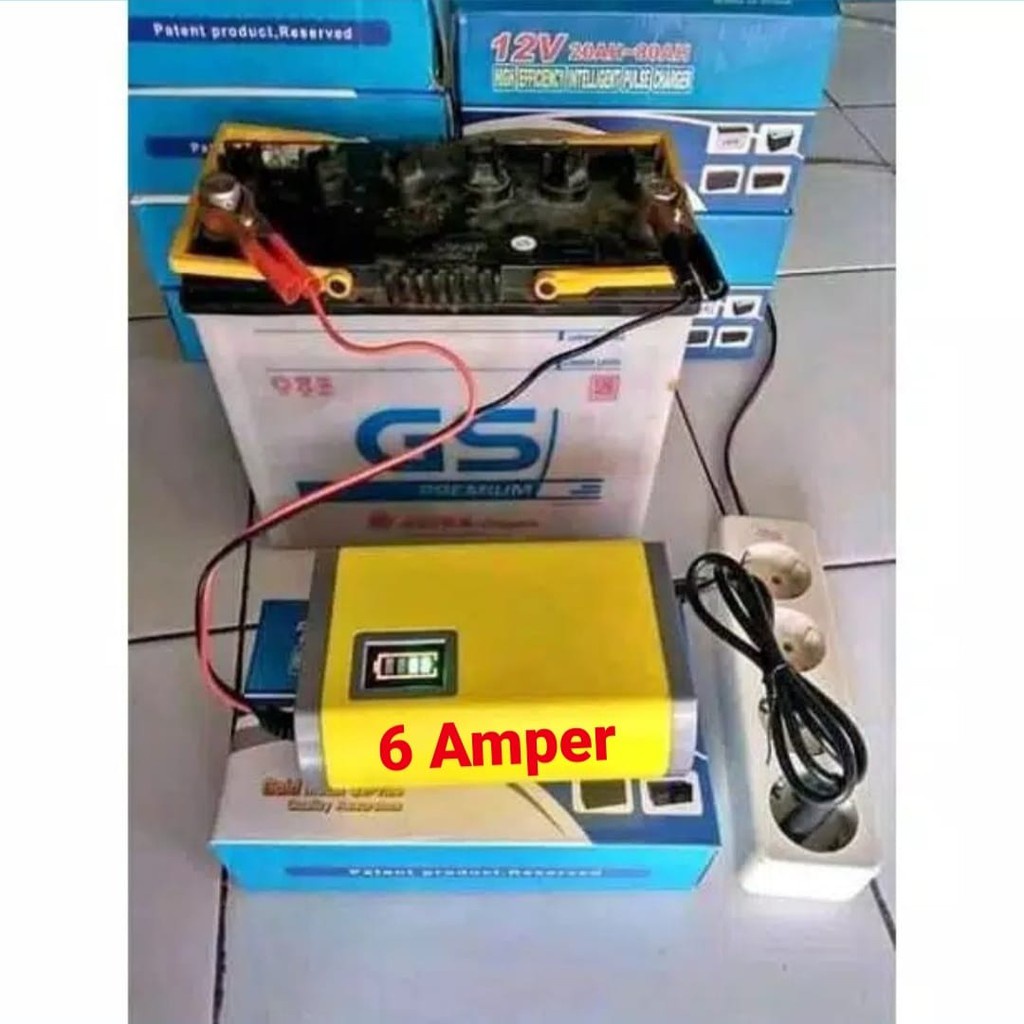Jual Charger Aki 2A / 6A / 10A / 20A 12V / 24V Cas Aki Mobil Dan Motor Otomatis Charger Accu ...