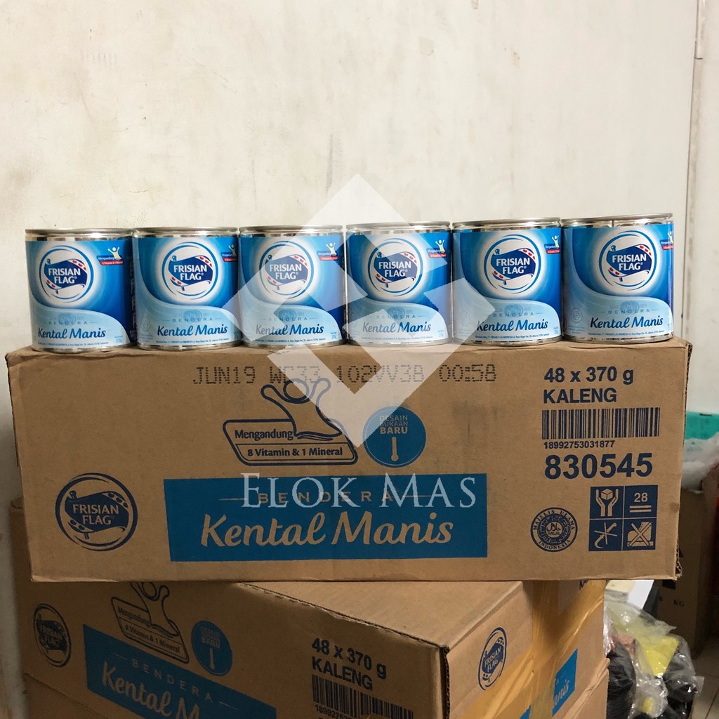 Jual SKM Susu Kental Manis Kaleng Bendera Frisian Flag PUTIH / KREMER ...