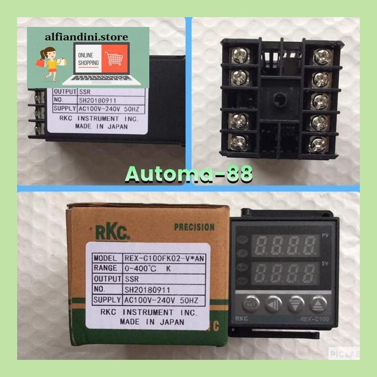 Jual Alfjd0R5 Paket Rkc Rex C100 Japan Rex-C100Fk02-V*An Ssr 40A Sensor ...