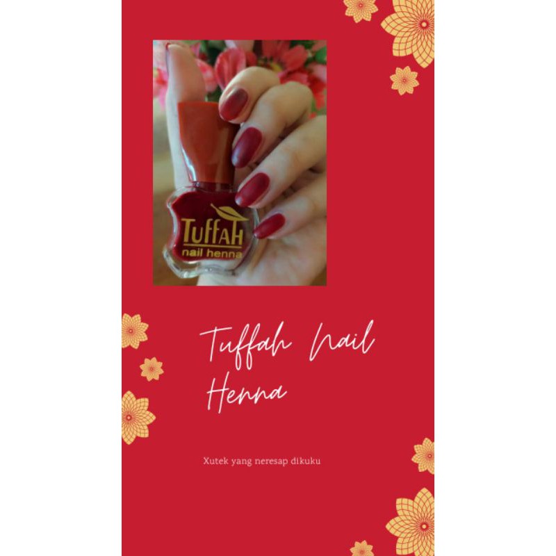 Jual (READY MAROON) TUFFAH NAIL HENNA BPOM Sah untuk sholat | Shopee ...