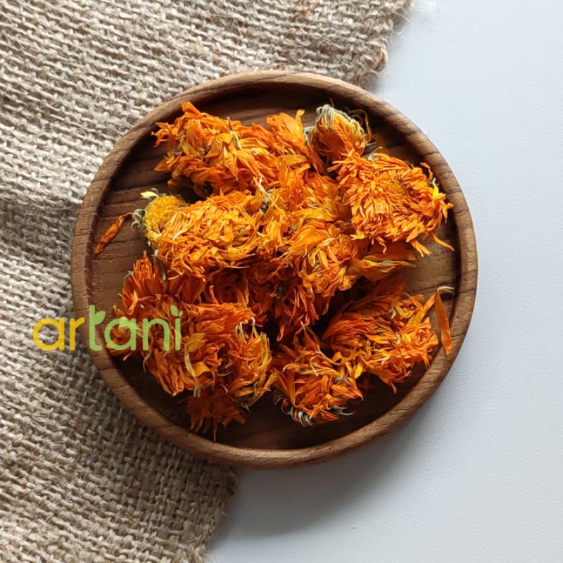 Jual Bunga Marigold Kering / Dried Marigold Flower / Teh Bunga Marigold ...