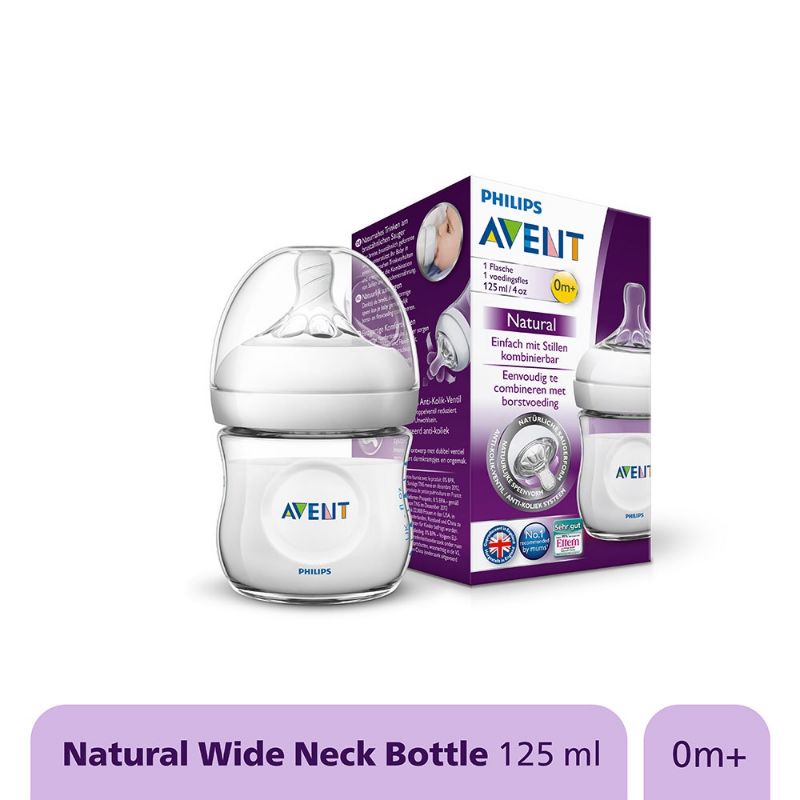 Jual botol susu AVENT philips natural wide neck | Shopee Indonesia