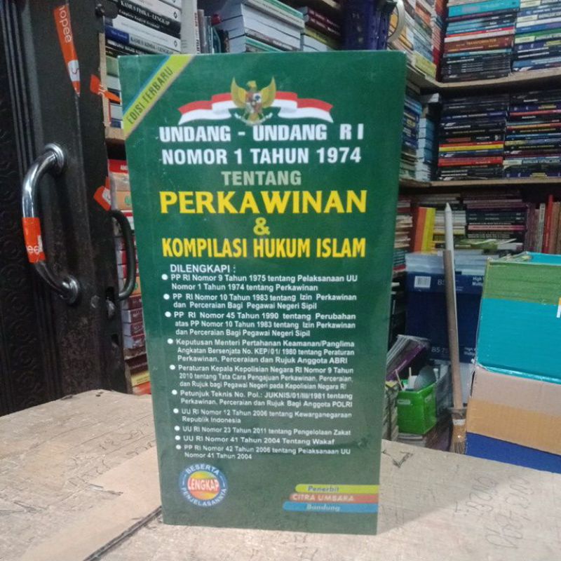 Jual undang-undang RI Nomor 1 Tahun 1974 tentang perkawinan dan kompilasi hukum Islam | Shopee ...