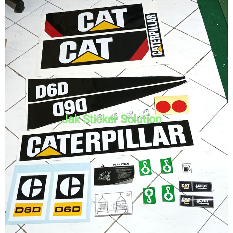 Jual Stiker Dozer Caterpillar Cat D6D Decal Alat Berat | Shopee Indonesia