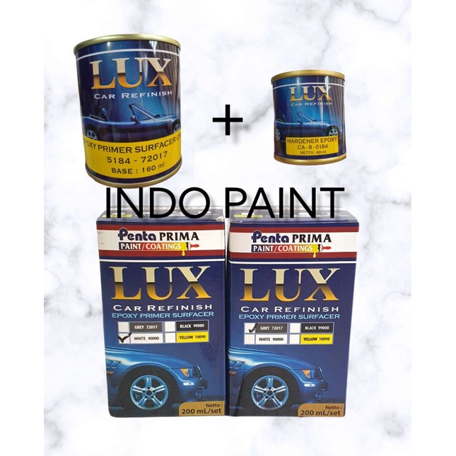 Jual CAT PENTA LUX EPOXY PRIMER SURFACER + HARDENER ( ISI 200 ML ...