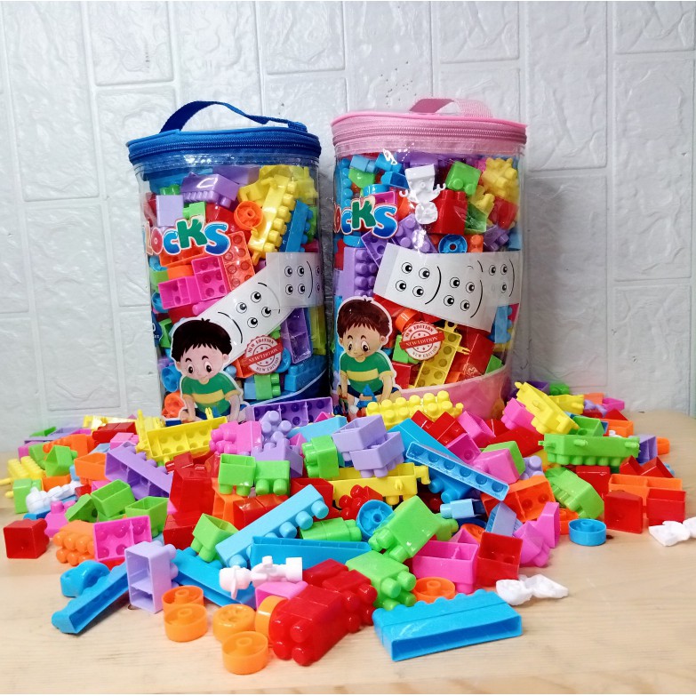 Jual Mainan Block Susun Balok 270 pcs - Mainan Balok Block Susun Block ...