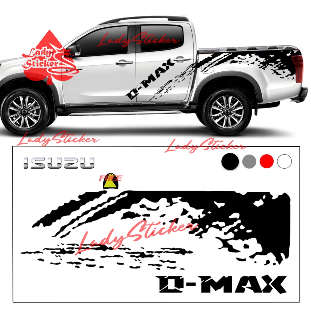 Jual STICKER STIKER MOBIL D MAX CUTTING STICKER MOBIL ISUZU DMAX OFF ...