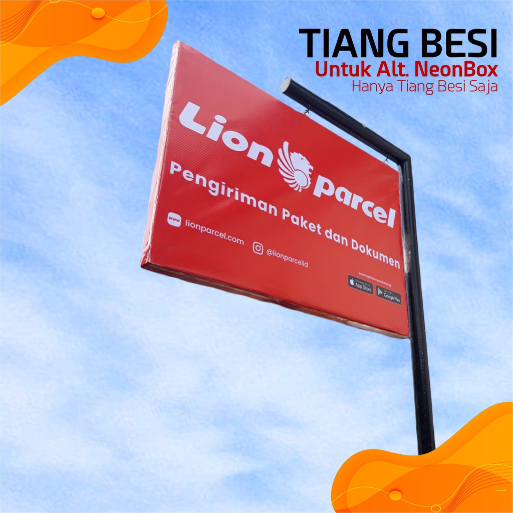Jual TIANG BESI ALTERNATIF NEON BOX | Shopee Indonesia