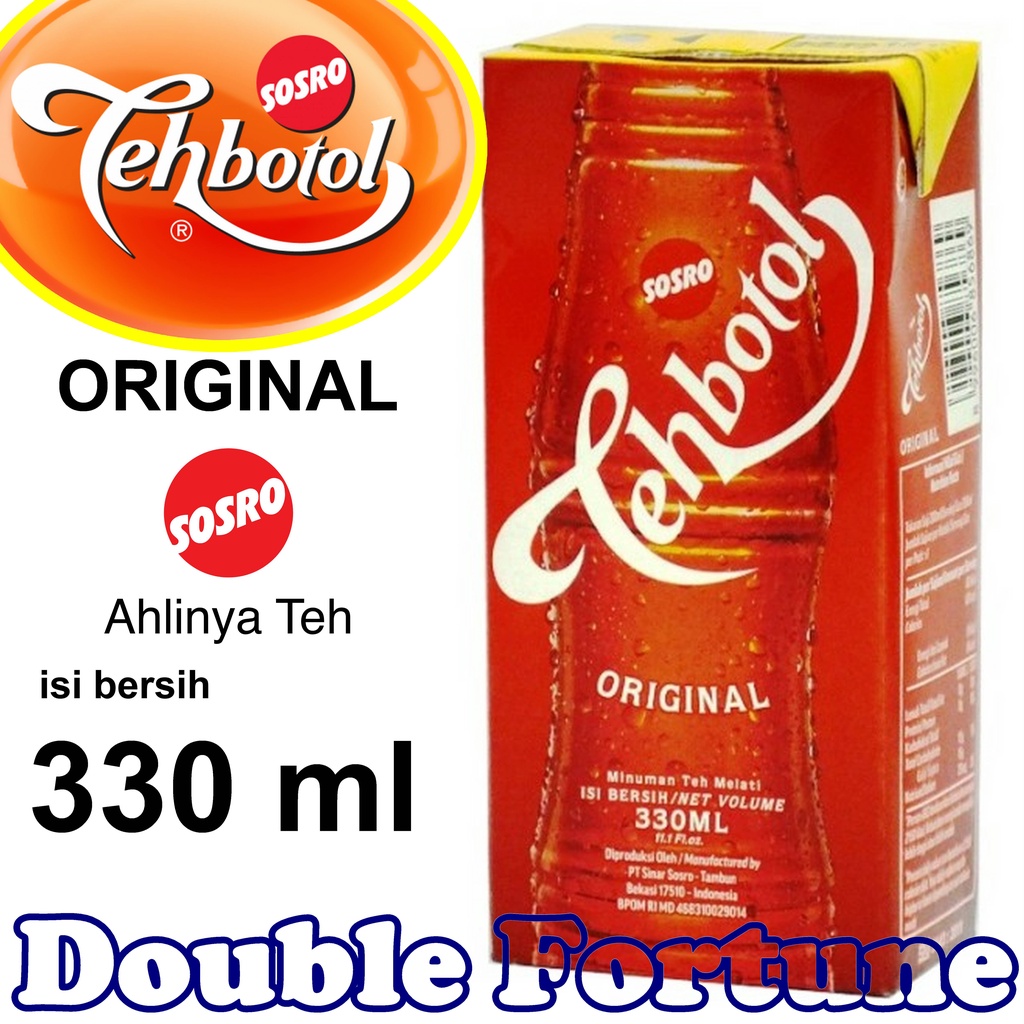 Jual TEH BOTOL KOTAK SOSRO ORIGINAL 330 ml MINUMAN | Shopee Indonesia